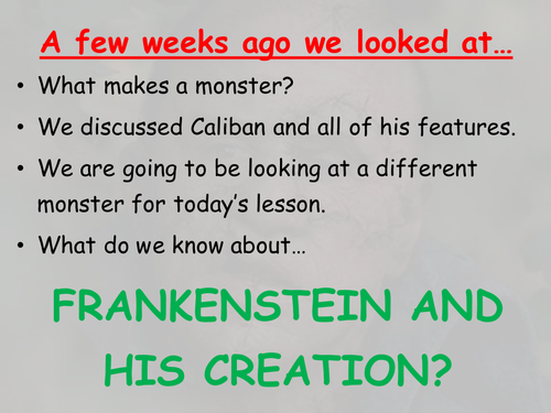 Frankenstein Chapter 5 | Teaching Resources