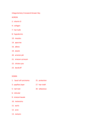 Integumentary System Skin Crossword Puzzle | Teaching Resources