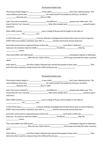 History of Russia | Teaching Resources