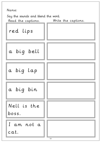 Phonics Phase 2 Letters and Sounds Workbook Worksheets EYFS | Teaching ...