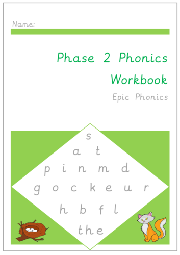 Phonics Phase 2 Letters and Sounds Workbook Worksheets EYFS | Teaching ...