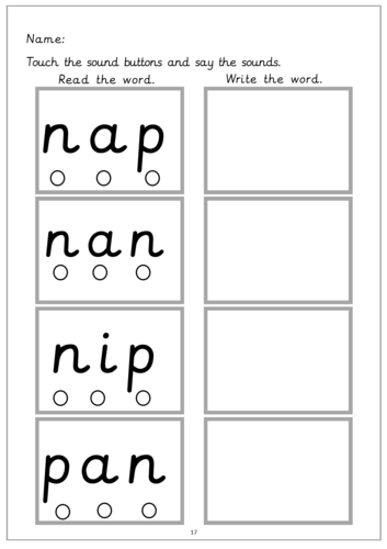 Phonics Phase 2 Letters and Sounds Workbook Worksheets EYFS | Teaching ...