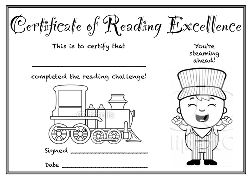 Reading log covers, inners & certificates - colour your 'reading ...