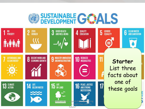 Global Goals lesson 1 & Sustainability lesson 2 | Teaching Resources
