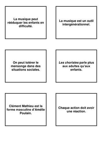 Les Choristes | Teaching Resources