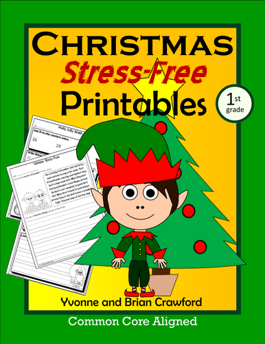 Christmas NO PREP Printables - First Grade Common Core Math and ...