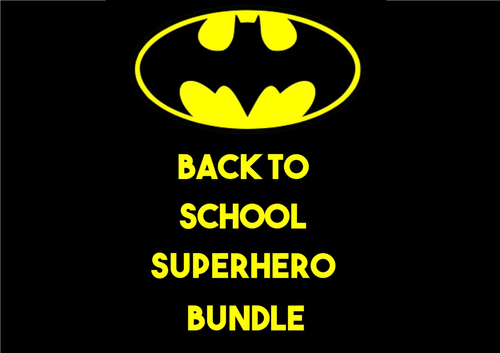 Back to School Superhero Bundle by - UK Teaching Resources - TES