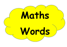 Mathematical words display by ljane16 | Teaching Resources