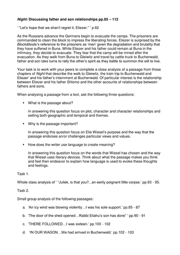 Night by Elie Wiesel | Teaching Resources