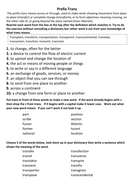 Words Using the Prefix Trans | Teaching Resources