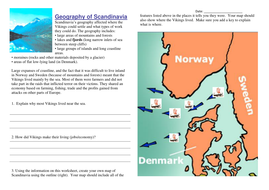 Viking Homelands- Geography | Teaching Resources