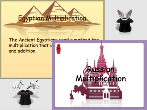 BUNDLE - Magic Numbers,Egyptian Multiplication, Russian Multiplication ...