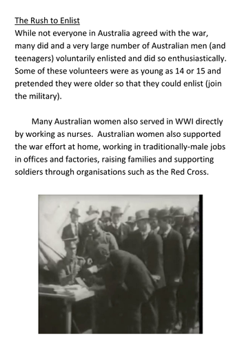 World War One activities and worksheets 9 History | Teaching Resources
