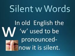 Spelling of Silent W Words | Teaching Resources