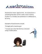 Anachronisms | Teaching Resources
