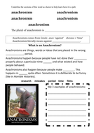 Anachronisms | Teaching Resources