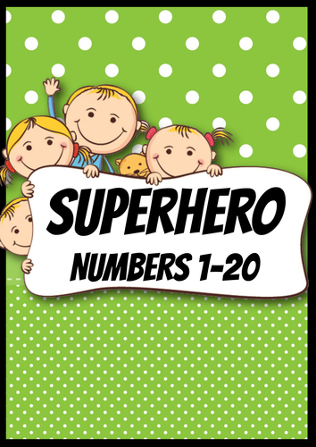Superhero Number Workbook 1-20 | Teaching Resources