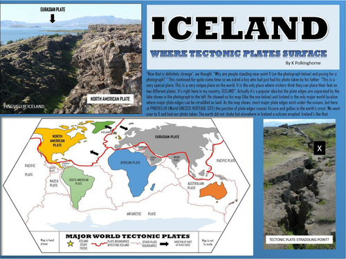 ICELAND -A UNIQUE ISLAND WHERE TECTONIC PLATES DIVERGE | Teaching Resources