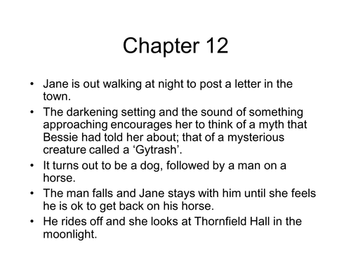 Gothic literature - Jane Eyre | Teaching Resources