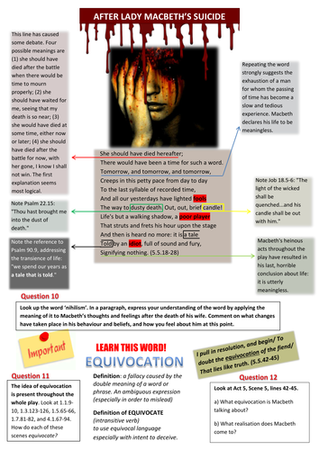 Macbeth Resource Pack | Teaching Resources