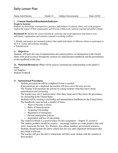 Government Lesson Plans | Teaching Resources