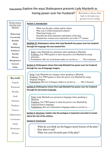 KS3 Macbeth Full SOW | Teaching Resources