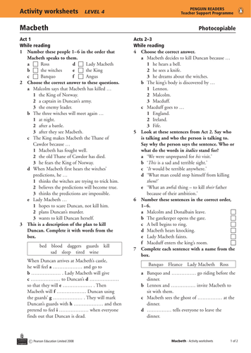 KS3 Macbeth Full SOW | Teaching Resources