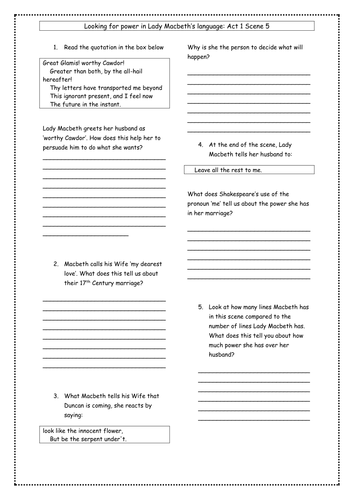 KS3 Macbeth Full SOW | Teaching Resources
