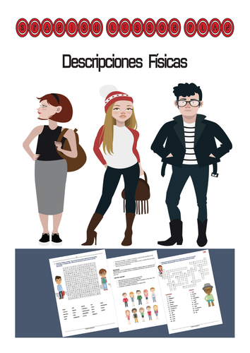 Spanish Lesson Plan: Descripciones Fisicas | Teaching Resources