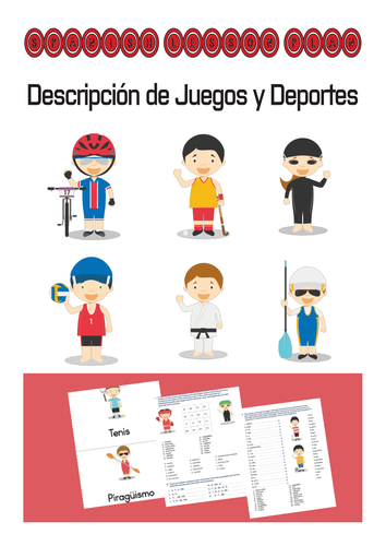 Spanish Lesson Plan: Descripcion de Juegos y Deportes | Teaching Resources