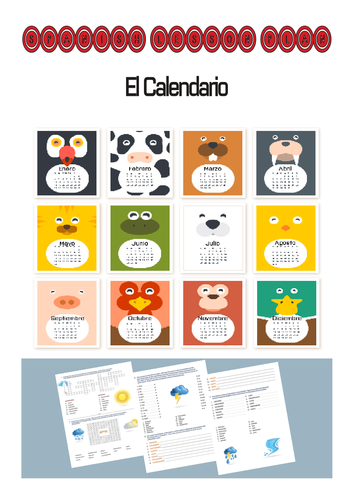 Spanish Lesson Plan: El Calendario | Teaching Resources