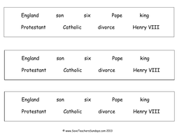 Henry VIII KS1 Lesson Plan, Biography and Worksheets (2 levels of ...