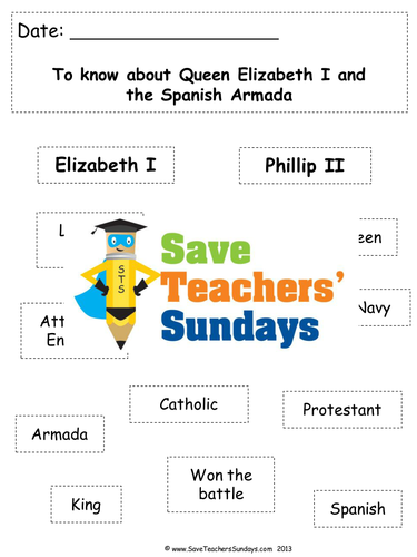 Queen Elizabeth I and the Spanish Armada KS1 Lesson Plan, PowerPoint ...