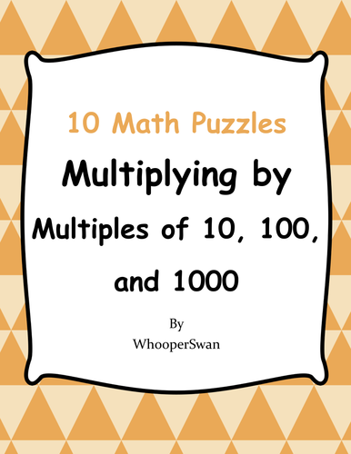 Multiplication Math Puzzles Bundle | Teaching Resources