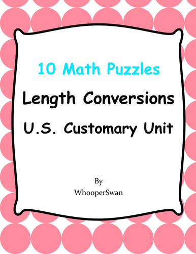 Measurement Conversions Math Puzzles Bundle | Teaching Resources