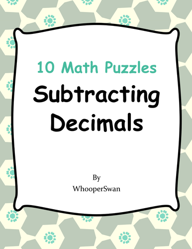 Decimals Math Puzzles Bundle | Teaching Resources