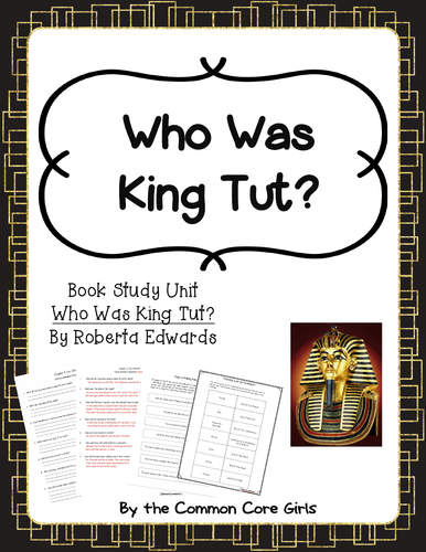 Comprehension Questions/Literacy Activities: Who Was King Tut? No Prep ...