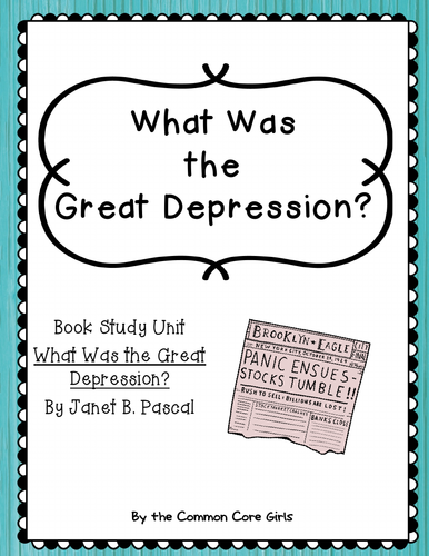 Comprehension Questions/Literacy Activities: What Was the Great ...