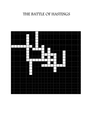 Battle of Hastings Crosswords | Teaching Resources