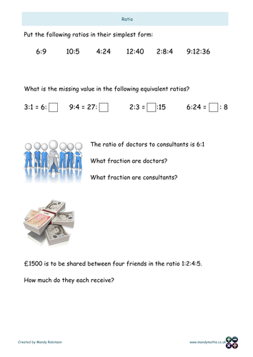 Ratio and Proportion animated PowerPoint and Worksheets - Functional ...