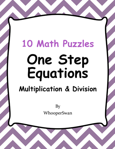 Equations Puzzles Bundle | Teaching Resources