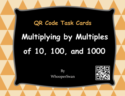 QR Code Multiplication Task Cards Bundle | Teaching Resources