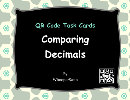 QR Code Decimals Task Cards Bundle | Teaching Resources