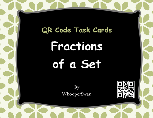 QR Code Fractions Task Cards Bundle | Teaching Resources