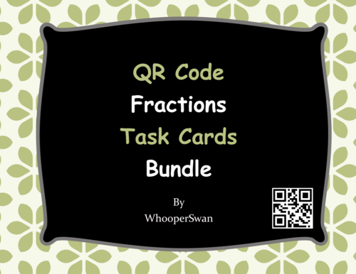 QR Code Fractions Task Cards Bundle | Teaching Resources