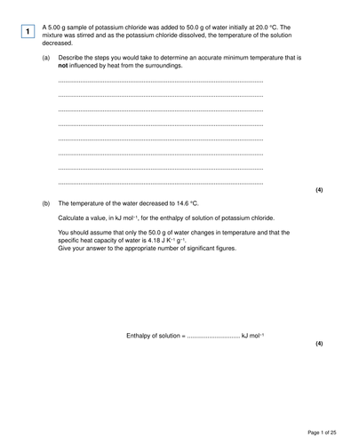AQA A2 Thermodynamics | Teaching Resources