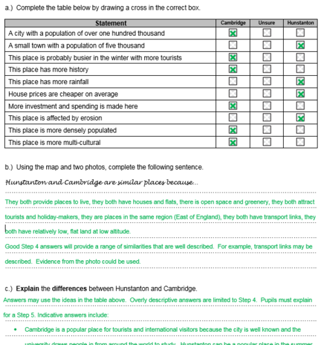 Geography KS3 Baseline Assessment Test for Year 7 - Full Preview Copy ...