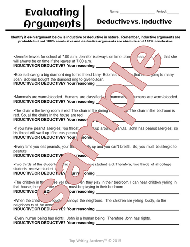 Evaluating An Argument Worksheet Argument Analysis Premise Claim