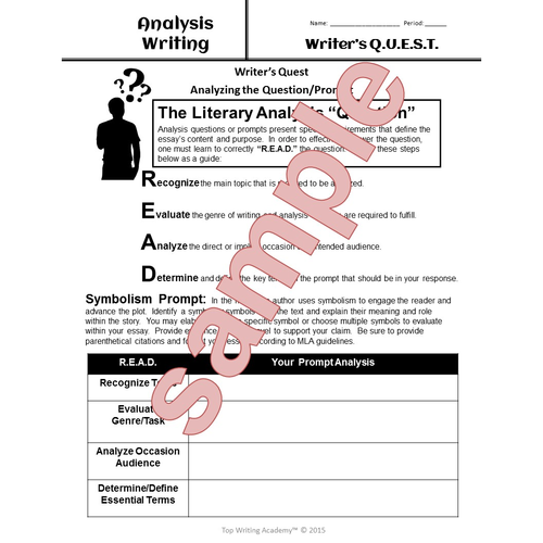 Literary Analysis Essay Unit | Teaching Resources