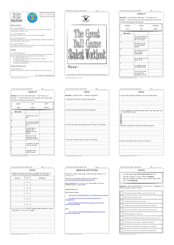 The Great Ballgame Student Workbook | Teaching Resources